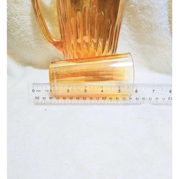 Kitchen | Vintage Marigold Carnival Pitcher Tumblers 7 | Poshmark